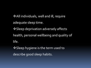Sleep hygiene | PPTX