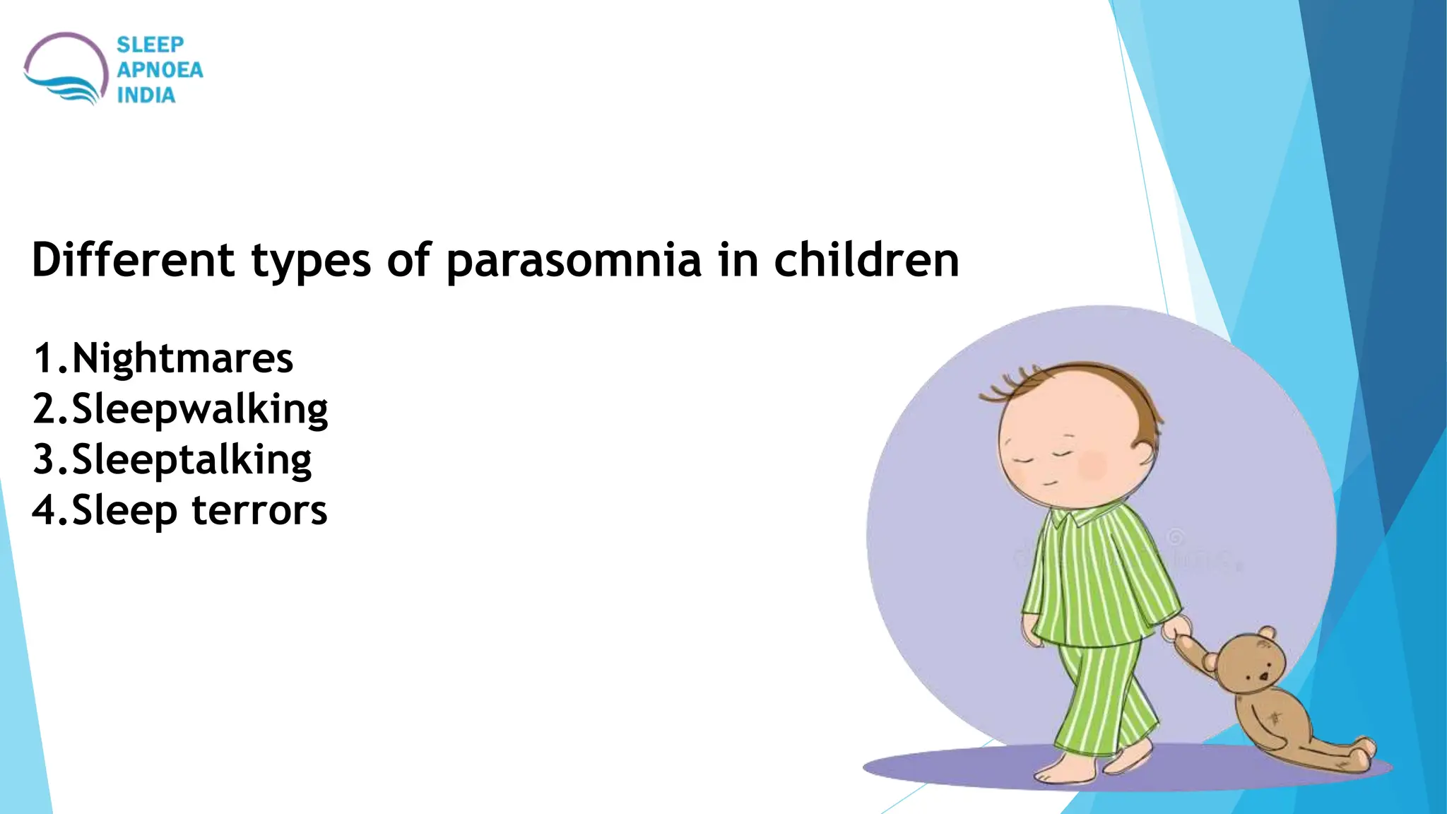 Sleep disturbances in kids - Parasomnia | PPT
