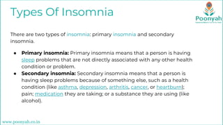 Sleep problems in elderly | PPTX