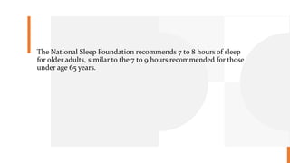 Sleep in elderly people from theory to practice.ppsx