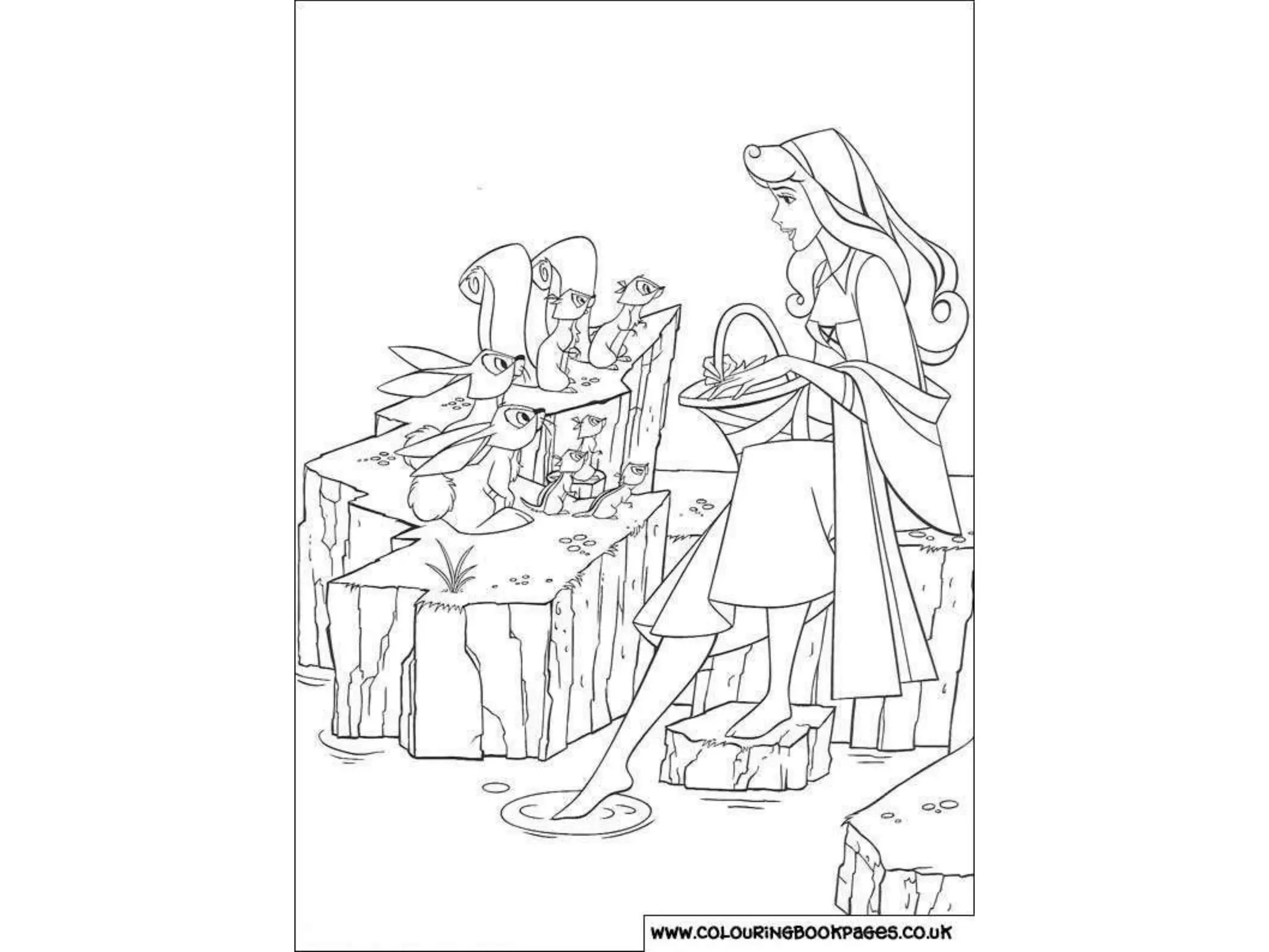 Sleeping beauty Colouring Pages and Kids Colouring Activities | PPSX