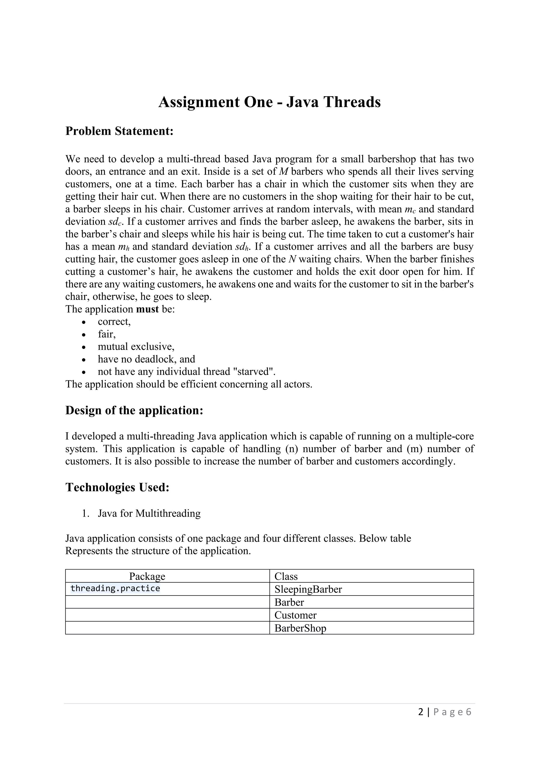 Sleeping barber | PDF