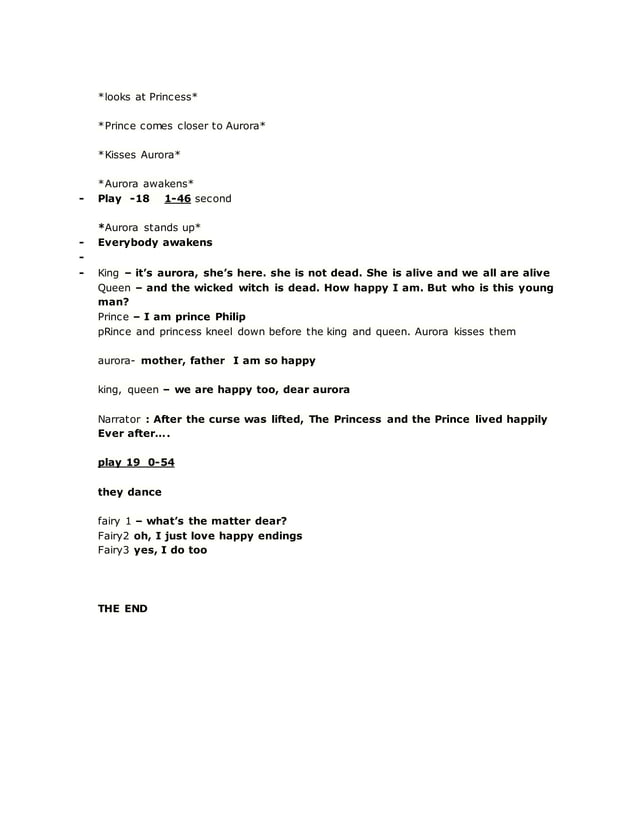 Sleeping beauty (play script) | DOCX