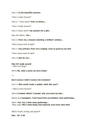 Sleeping beauty (play script) | DOCX