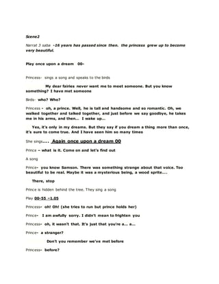 Sleeping beauty (play script) | DOCX