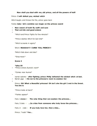 Sleeping beauty (play script) | DOCX