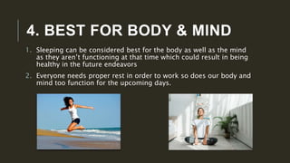 Sleeping benefits - Benefits of sound sleep | PPTX