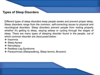 Sleeping disorder | PPT