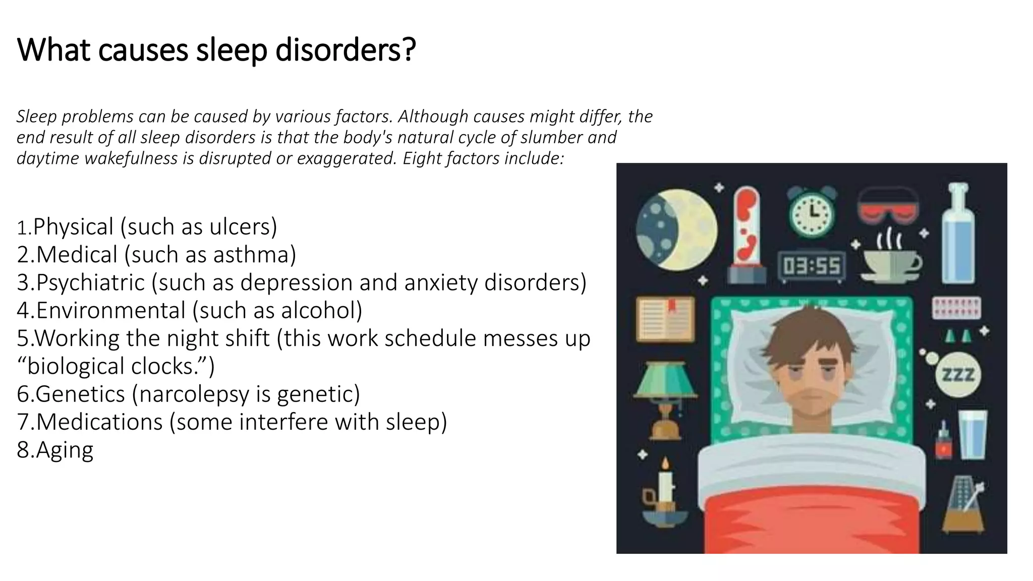 Sleeping disorders-Types and causes | PPTX