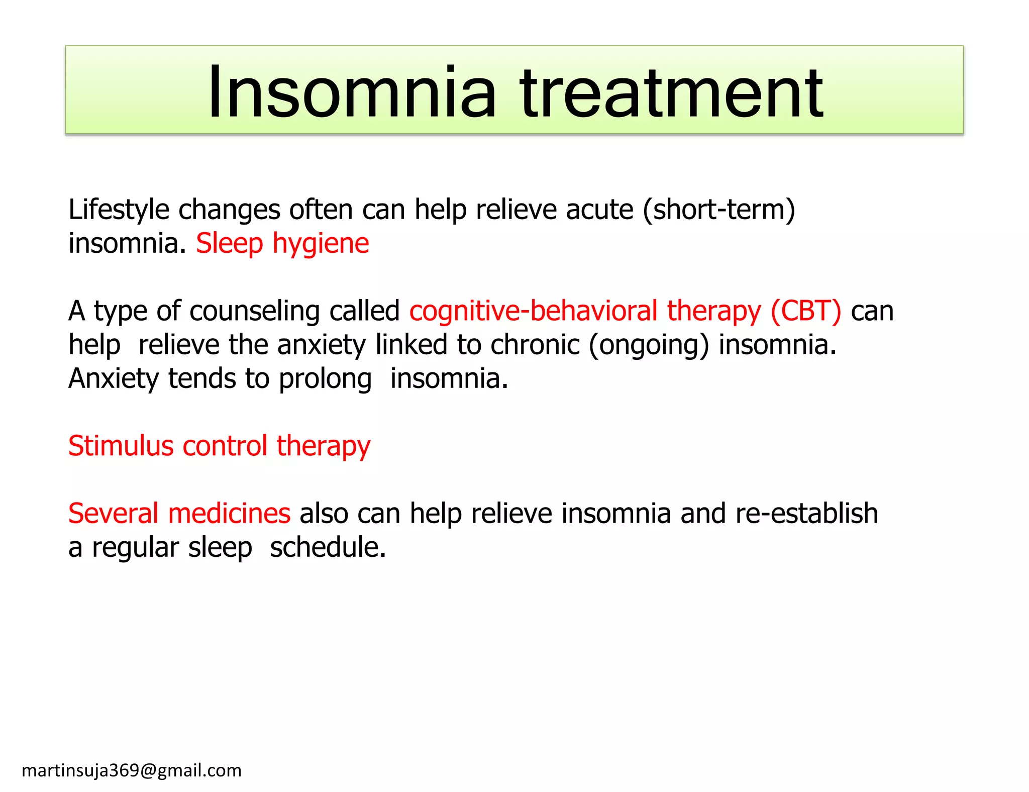 Sleep disorders - a brief medical study | PPTX