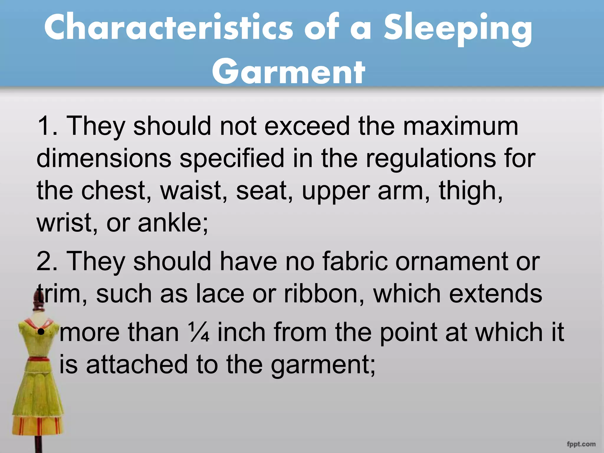Sleeping garment | PPT