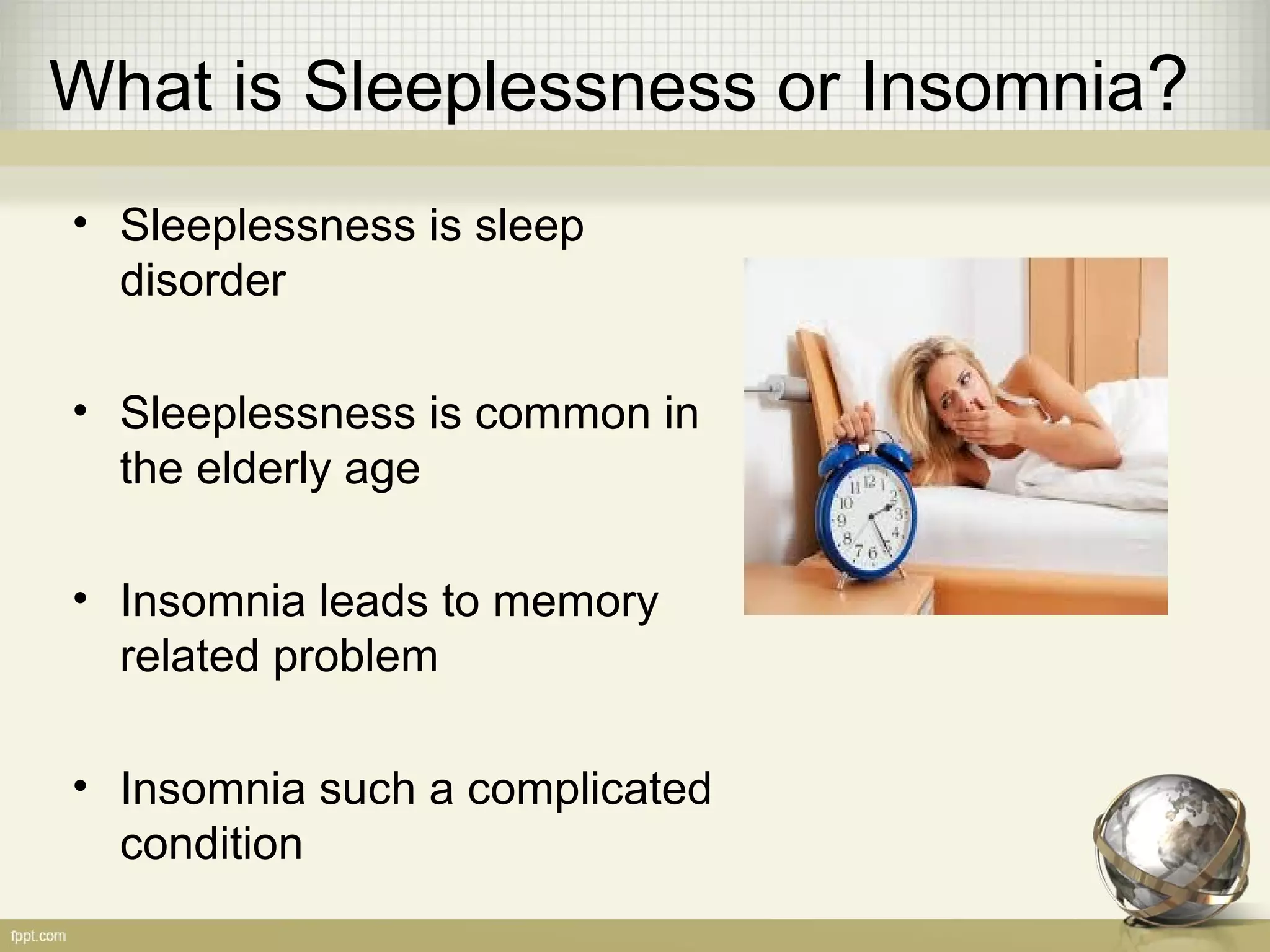 Sleeplessness | PPT