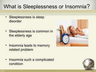 Sleeplessness | PPT