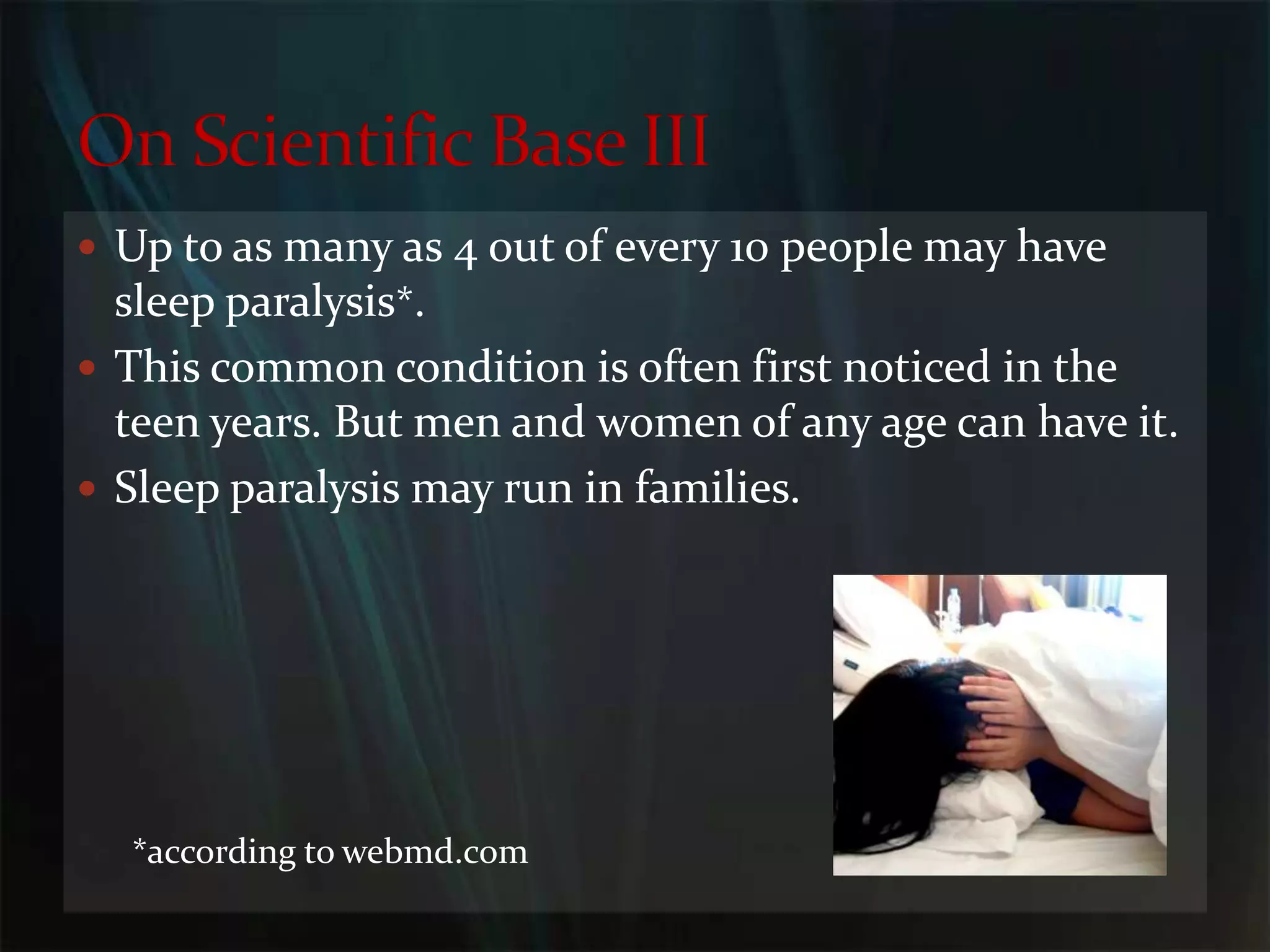 Sleep paralysis | PPTX