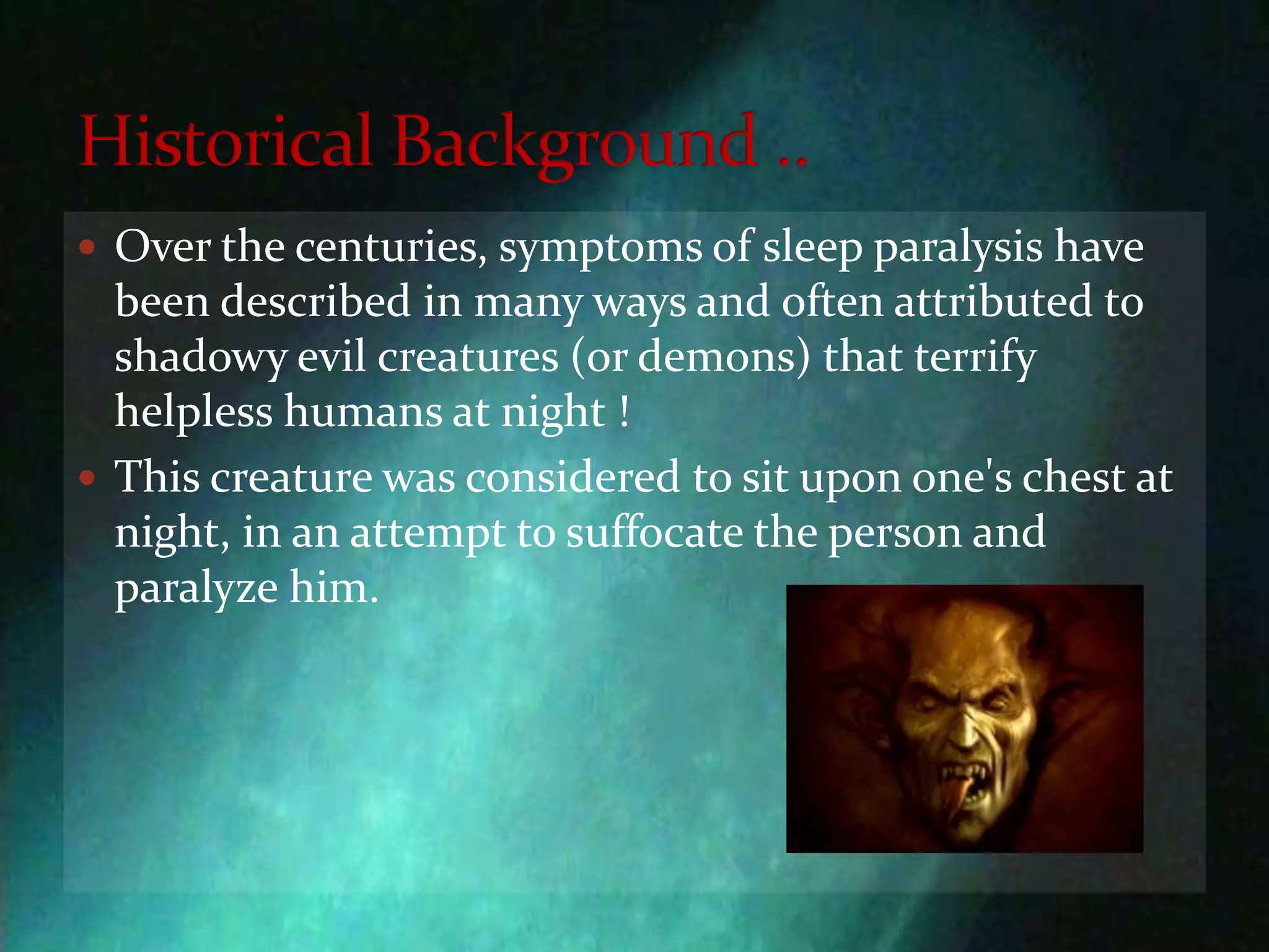 Sleep paralysis | PPTX