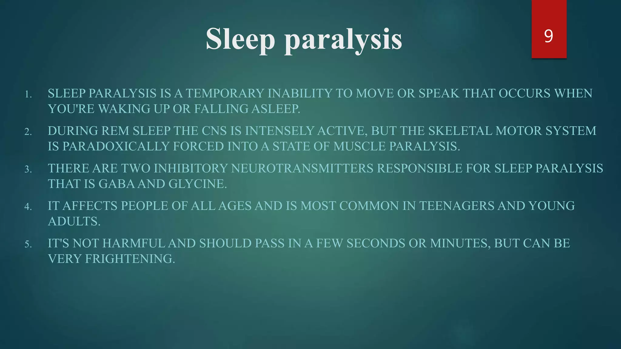 Sleep paralysis | PPTX