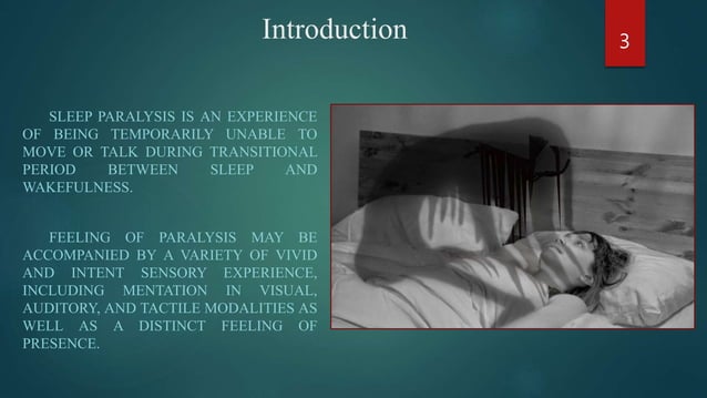 Sleep paralysis | PPTX | Sleep Disorders | Diseases and Conditions