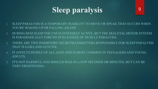 Sleep paralysis | PPTX