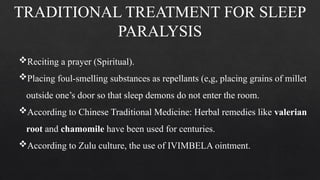 Sleep paralysis powerpoint presentation for kids | PPT