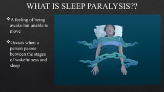 Sleep paralysis powerpoint presentation for kids | PPT