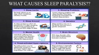 Sleep paralysis powerpoint presentation for kids | PPTX