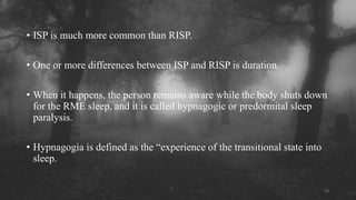 Sleep paralysis | PPTX