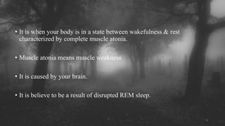 Sleep paralysis | PPTX