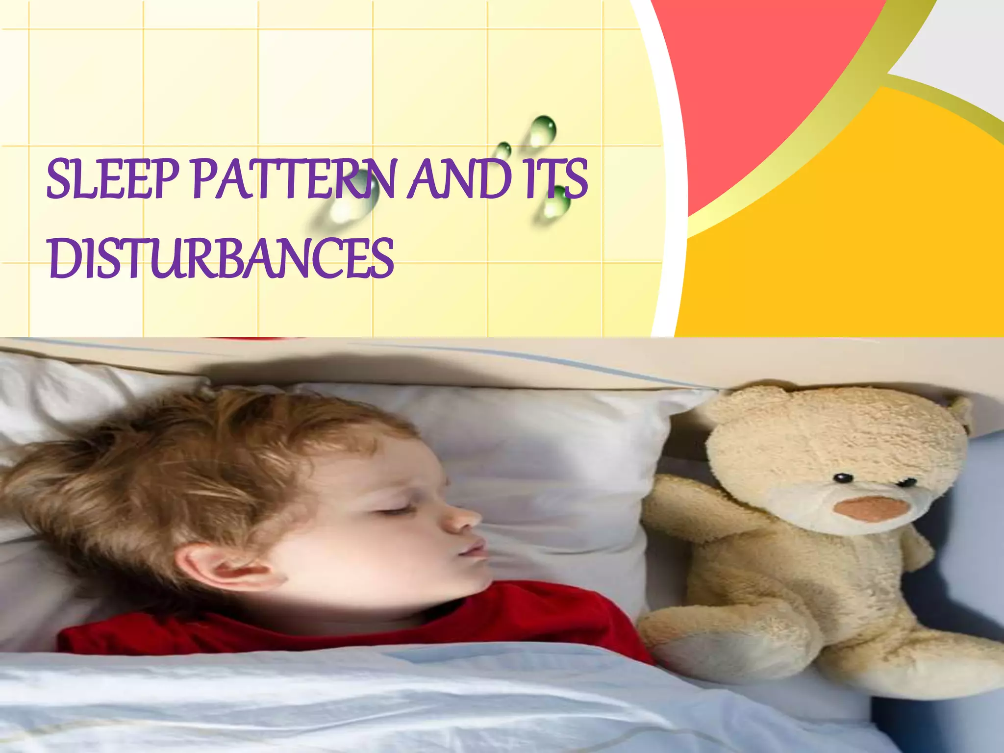 Sleep pattern and its disturbances | PPTX | Sleep Disorders | Diseases ...
