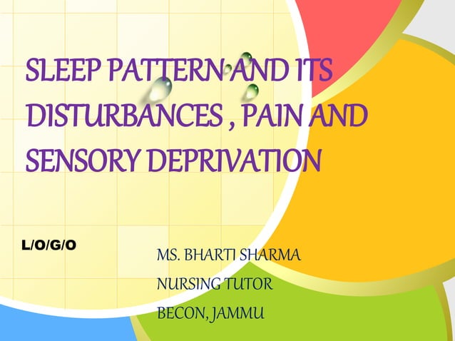 Sleep pattern and its disturbances | PPTX | Sleep Disorders | Diseases ...