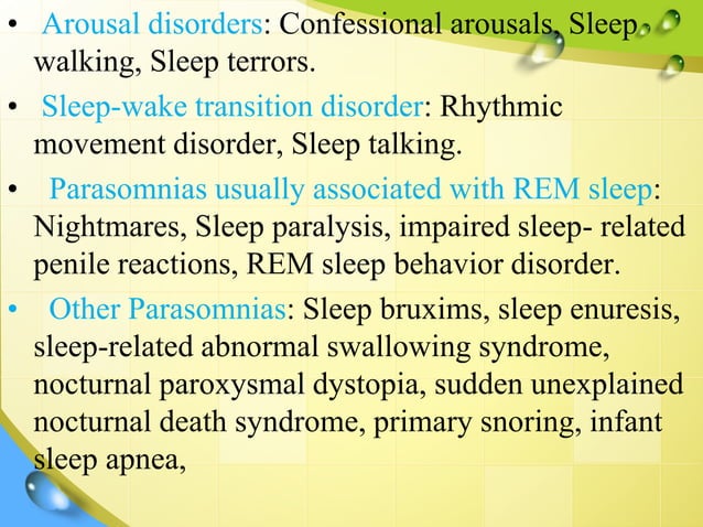 Sleep pattern and its disturbances | PPTX | Sleep Disorders | Diseases ...
