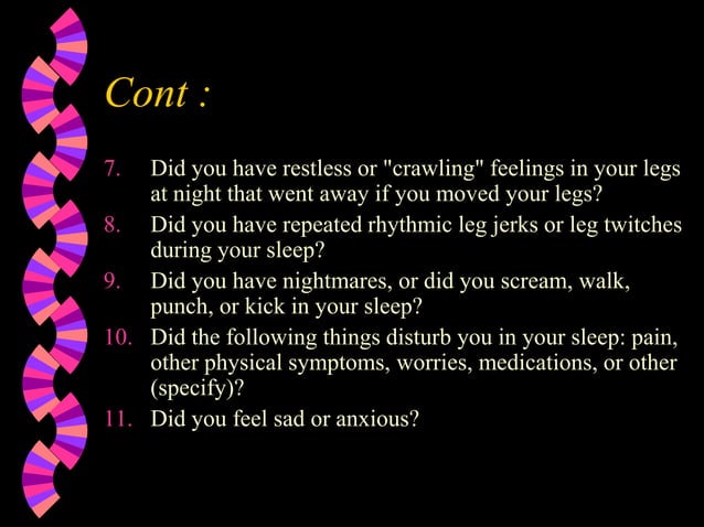 Sleep pattern disturbance copy | PPT | Sleep Disorders | Diseases and ...