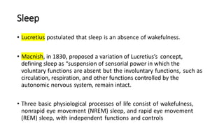 Sleep physiology.pptx by sms medical college jaipur | PPT