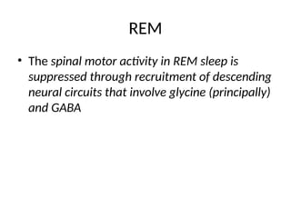 Sleep physiology and stages of sleep cycle | PPTX