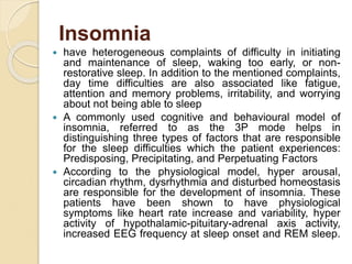 SLEEP , TYPES OF SLEEP AND ITS MANAGEMENT PPT.. | PPTX