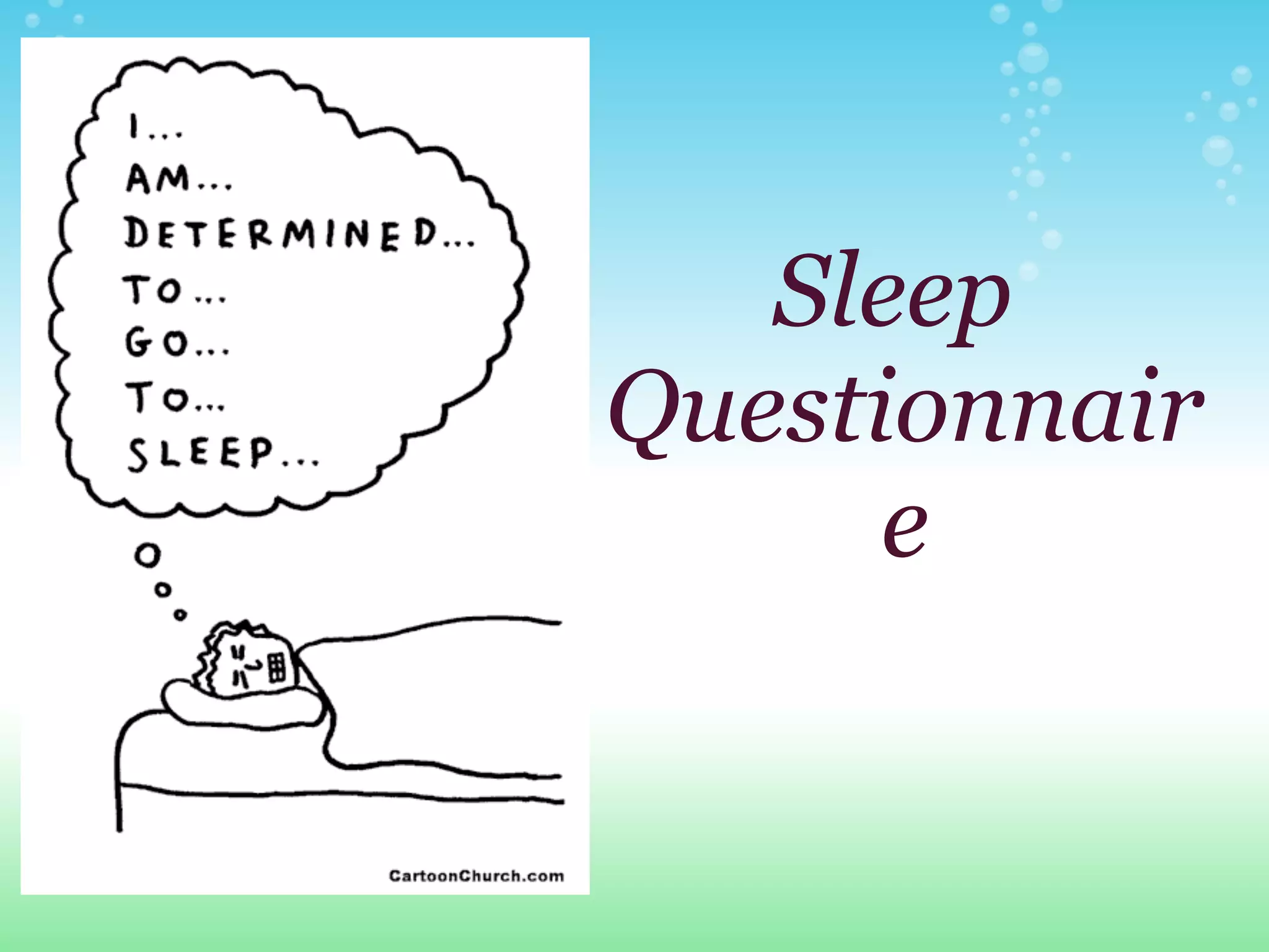Sleep Presentation | PDF
