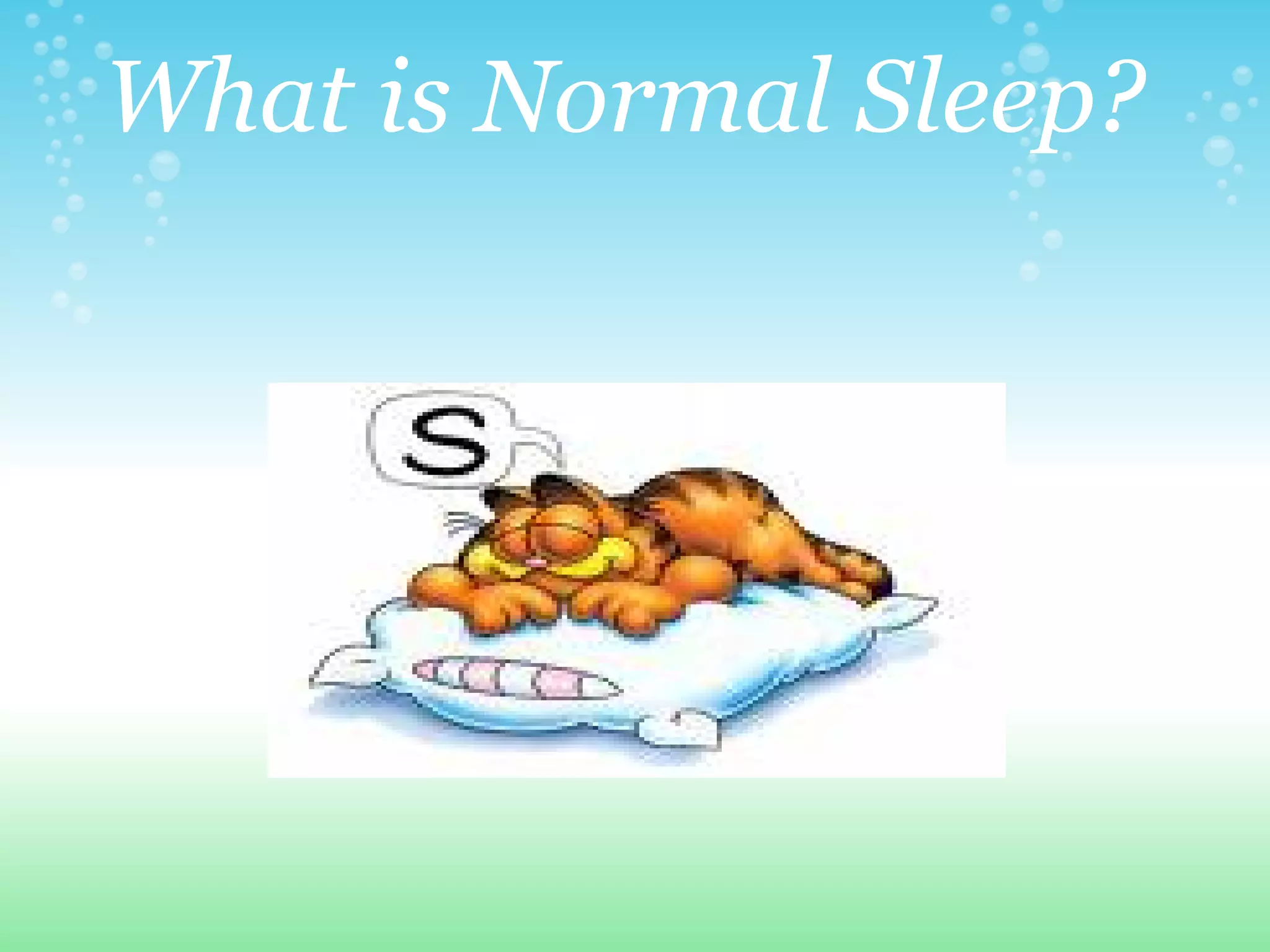 Sleep Presentation | PDF
