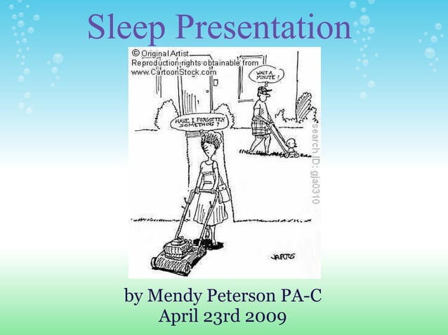 Sleep Presentation | PDF