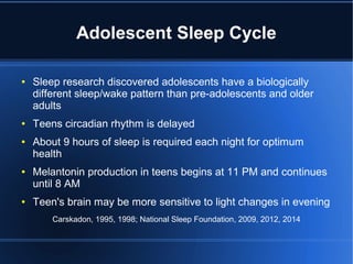 The Impact of Early School Start Times on Teens | ODP | Sleep Disorders ...