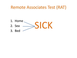 Creativity and Sleep | PPTX