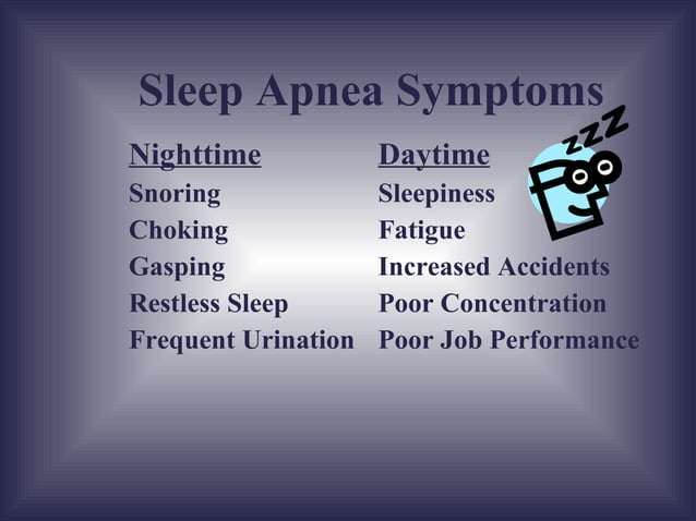 Sleep Apnea Presentation | PPT