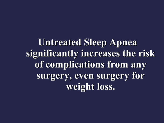 Sleep Apnea Presentation | PPT