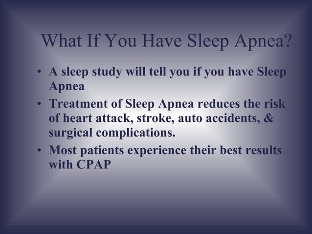 Sleep Apnea Presentation | PPT