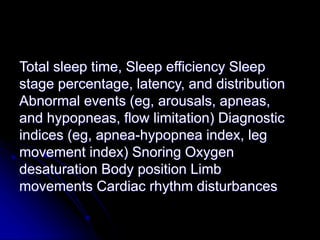 Sleep related disorders.ppt | Lung and Respiratory Health | Diseases ...