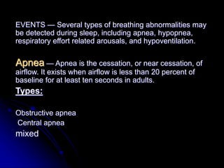 Sleep related disorders.ppt | Lung and Respiratory Health | Diseases ...