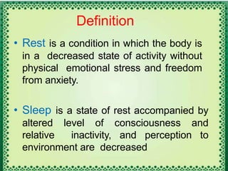 SLEEP & REST | PPTX