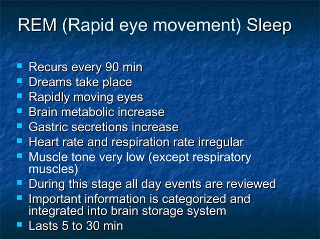 Sleep & rest pattern | PPT