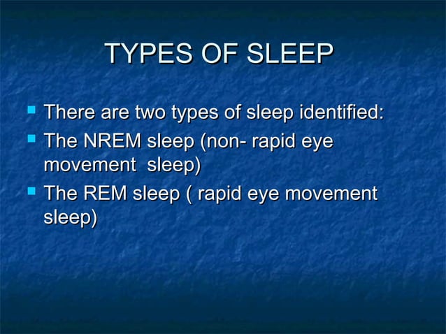 Sleep & rest pattern | PPT