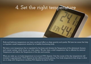 5 Rules for a Great Night's Sleep | PDF | Sleep Disorders | Diseases ...