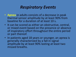 Sleep scoring guidelines santosh | PPTX