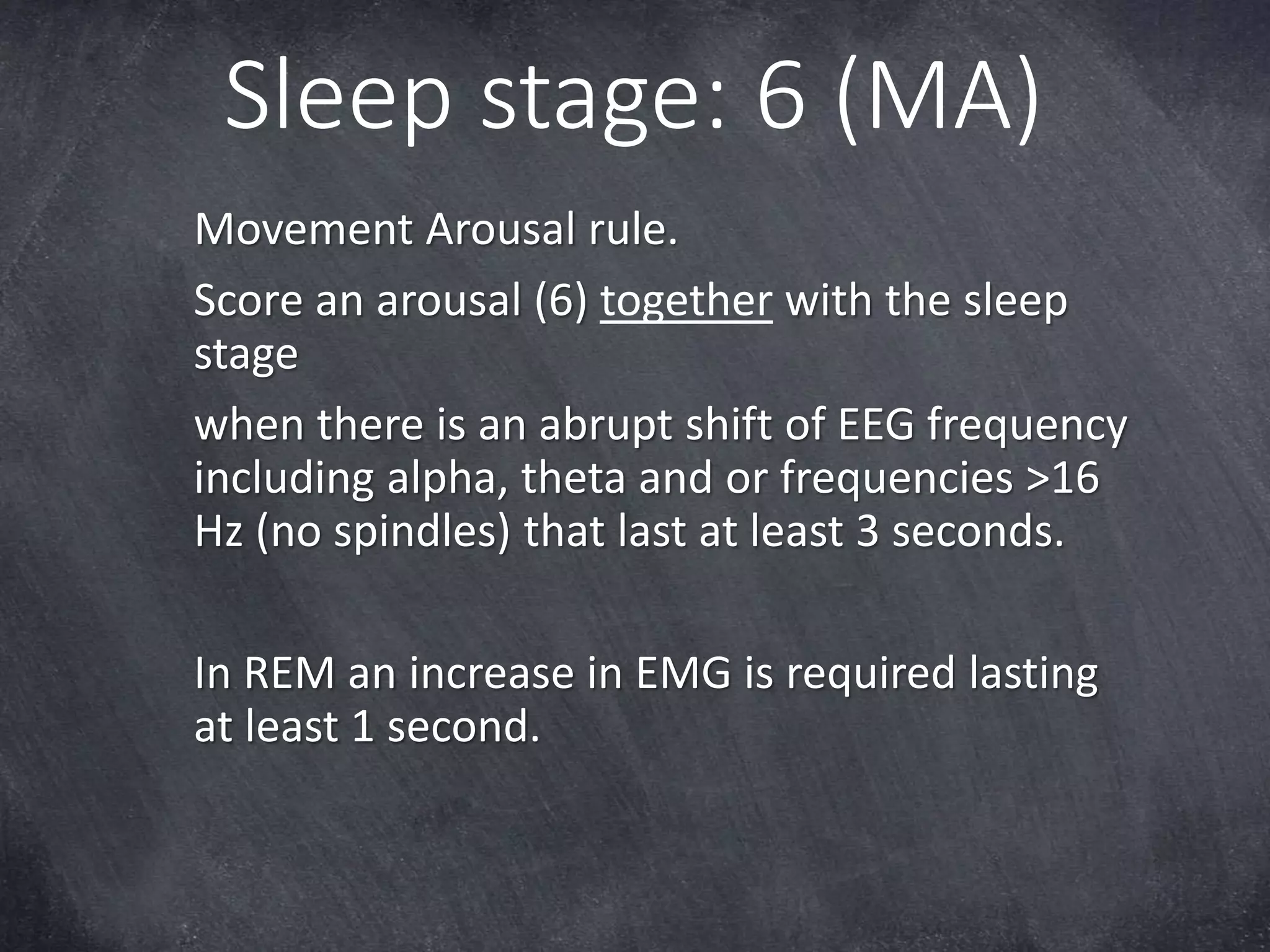 Sleep scoring using AASM | PPTX